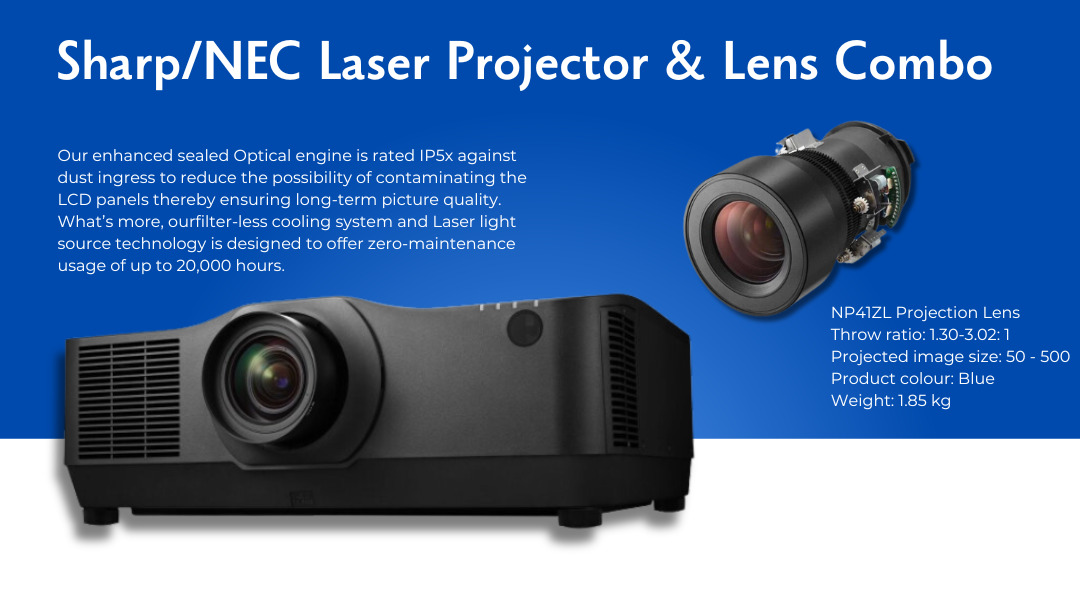 DWR offers Sharp/NEC Laser Projector & Lens Combo - DWR Distribution